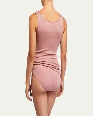Hanro Cotton Seamless Tank - Black