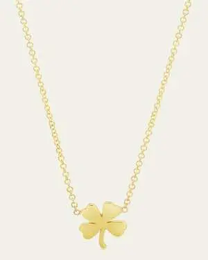 JENNIFER MEYER Mini Clover Necklace - Gold