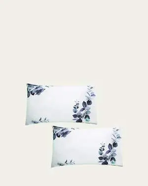 THE LINO Eucalyptus 500-thread Count Pillowcase Pair - Navy