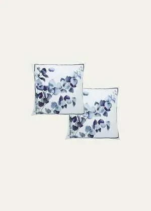 THE LINO Eucalyptus 500-thread Count Square Shams, Set Of 2 One-color