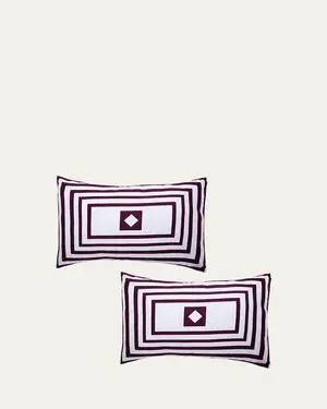 THE LINO Essential Multi Standard Shams, Set Of 2 Red