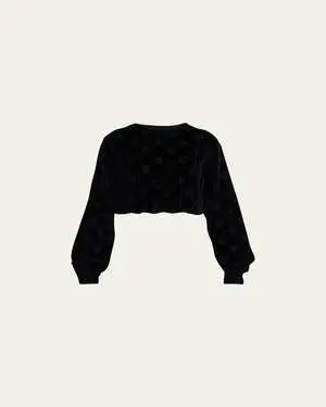 Dolce & Gabbana DG Monogram Jacquard Cotton Chenille Hoodie - Black