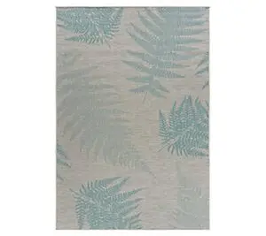 HOMEROOTS 63'x87' Fern Leaves Indoor Outdoor A Ea Rug - One-color