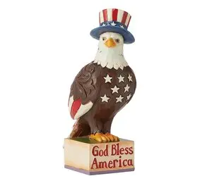 JIM SHORE Enesco Patriotic Bless America Eagle - One-color