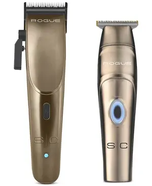 STYLECRAFT Rogue Professional 9v Magnetic Motor Cordless Clipper And Trimmer Combo Set Matte Gunmetal - Metallic Gunmetal