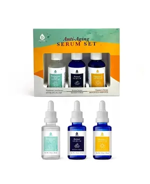PURSONIC Anti-aging Serum Set Including Uniquely Formulated Vitamin C Face Serum - No Color