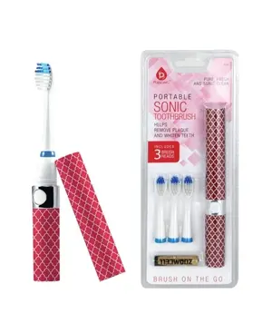 PURSONIC Portable Electric Toothbrush - Red