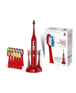 PURSONIC Spm Electric Movement Rechargeable Electric Toothbrush - Red