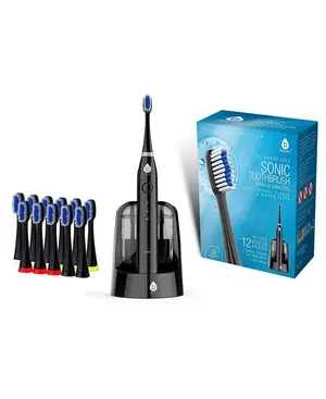 PURSONIC Electric Smart Series Rechargeable Toothbrush With Uv Sanitizing Function - Black