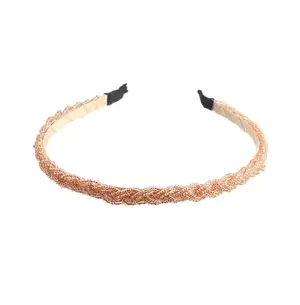 HEADBANDS OF HOPE Headbands Of Hope Beaded Rush Headband Gold