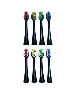 PURSONIC 8 Pack Brush Heads Replacement For S452 Toothbrush Model - Black