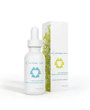 RED FLOWER Illuminating Rose Collagen Renewal Face Serum - Clear