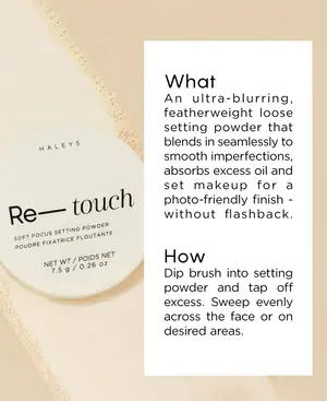HALEYS BEAUTY Re-touch Soft Focus Setting Powder - Universal