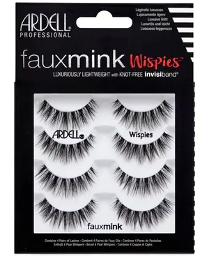 ARDELL Faux Mink Lashes -wispies 4-pack - No Color