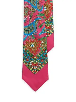 Ralph Lauren Paisley Silk Tie - Pink