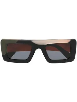 Off-White Seattle Rectangle-frame Sunglasses - Black