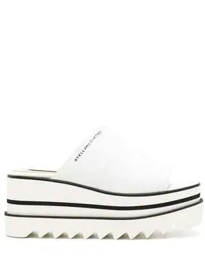 Stella McCartney Platform-sole Slip-on Sandals - White