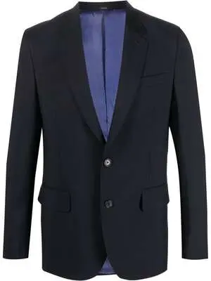 Paul Smith V-neck Classic-lapel Blazer - Blue