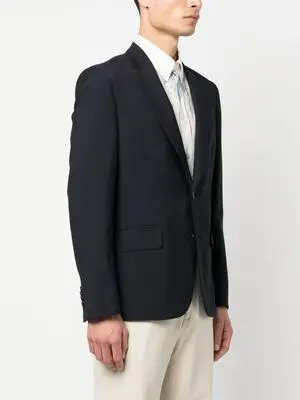 Paul Smith V-neck Classic-lapel Blazer - Blue
