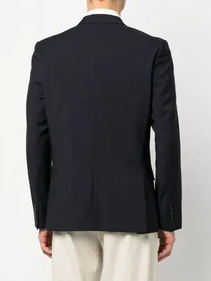 Paul Smith V-neck Classic-lapel Blazer - Blue