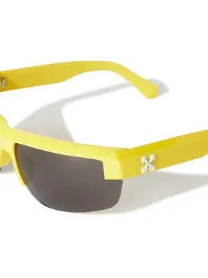 Off-White Toledo Arrows-motif Sunglasses - Yellow