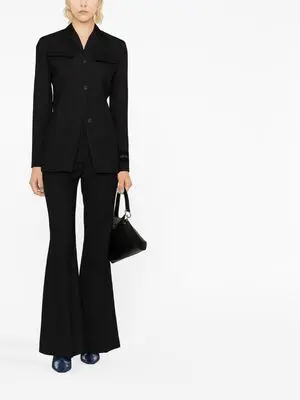 Off-White Single-breasted Wool Blazer - Black