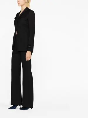 Off-White Single-breasted Wool Blazer - Black