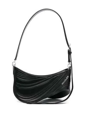 MUGLER Medium Spiral Curve 01 Embossed Crossbody Bag