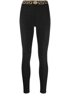 Versace Logo-waistband Leggings