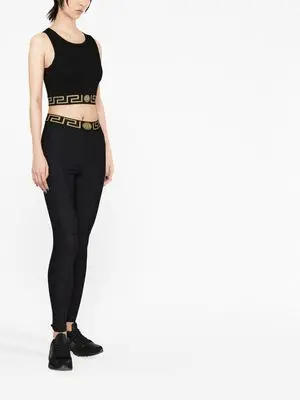 Versace Logo-waistband Leggings