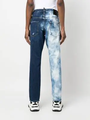 Dsquared2 Washed Denim Straight-leg Jeans