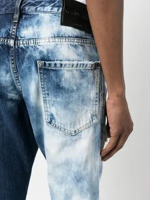 Dsquared2 Washed Denim Straight-leg Jeans