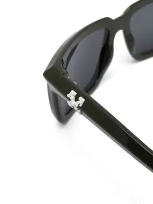 Off-White Portland Square-frame Sunglasses - Green
