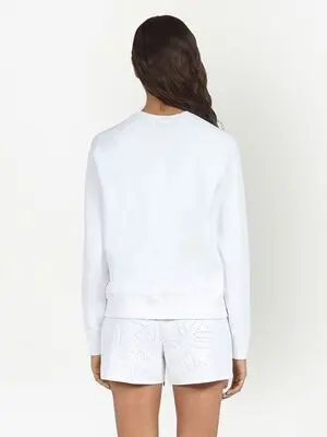 FERRAGAMO Perforated Crew Neck Jumper