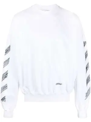 Off-White Diag-print Sweatshirt - White