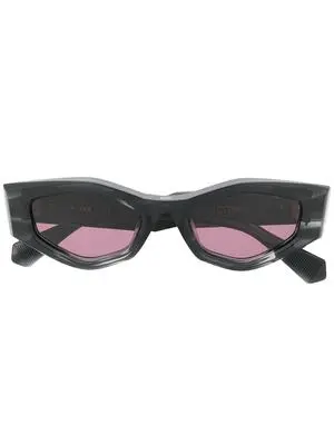Valentino Garavani Rockstud Irregular-frame Sunglasses - Black