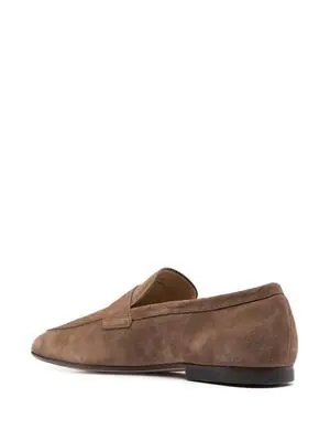 TOD'S Suede Penny Loafers - Brown