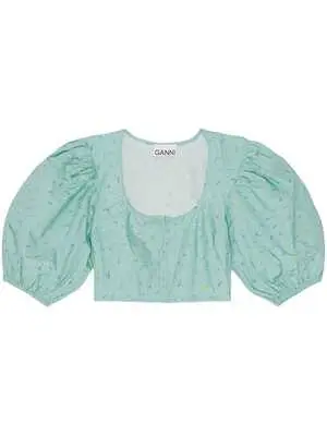 Ganni Logo Blouses