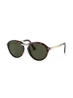 Persol Tortoiseshell-effect Round-frame Sunglasses