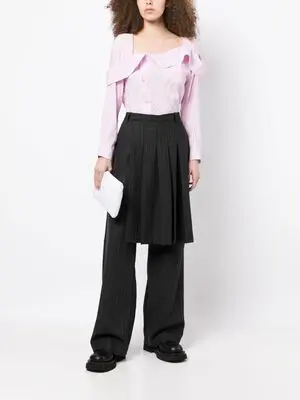 PUSHBUTTON Asymmetric Button-up Shirt