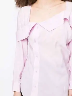 PUSHBUTTON Asymmetric Button-up Shirt