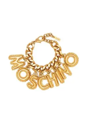 Moschino Balloon-effect Logo Bracelet - Gold