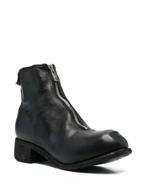 Guidi Zip-up Ankle Boots - Black