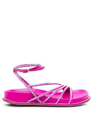 LE SILLA Crystal-embellished Sandals - Pink