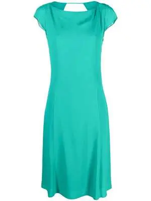 Patrizia Pepe Short-sleeve Cut-out Dress - Green
