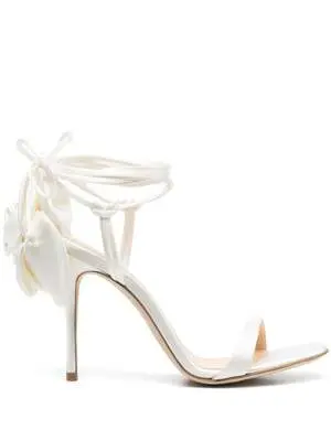 Magda Butrym 105mm Flower Satin Sandals