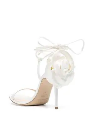 Magda Butrym 105mm Flower Satin Sandals