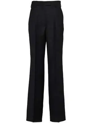 Prada Triangle-logo Trousers - Black