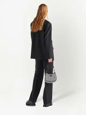Prada Triangle-logo Trousers - Black