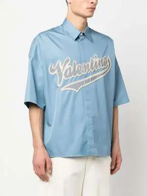 Valentino Garavani Logo-patch Bowling Shirt
